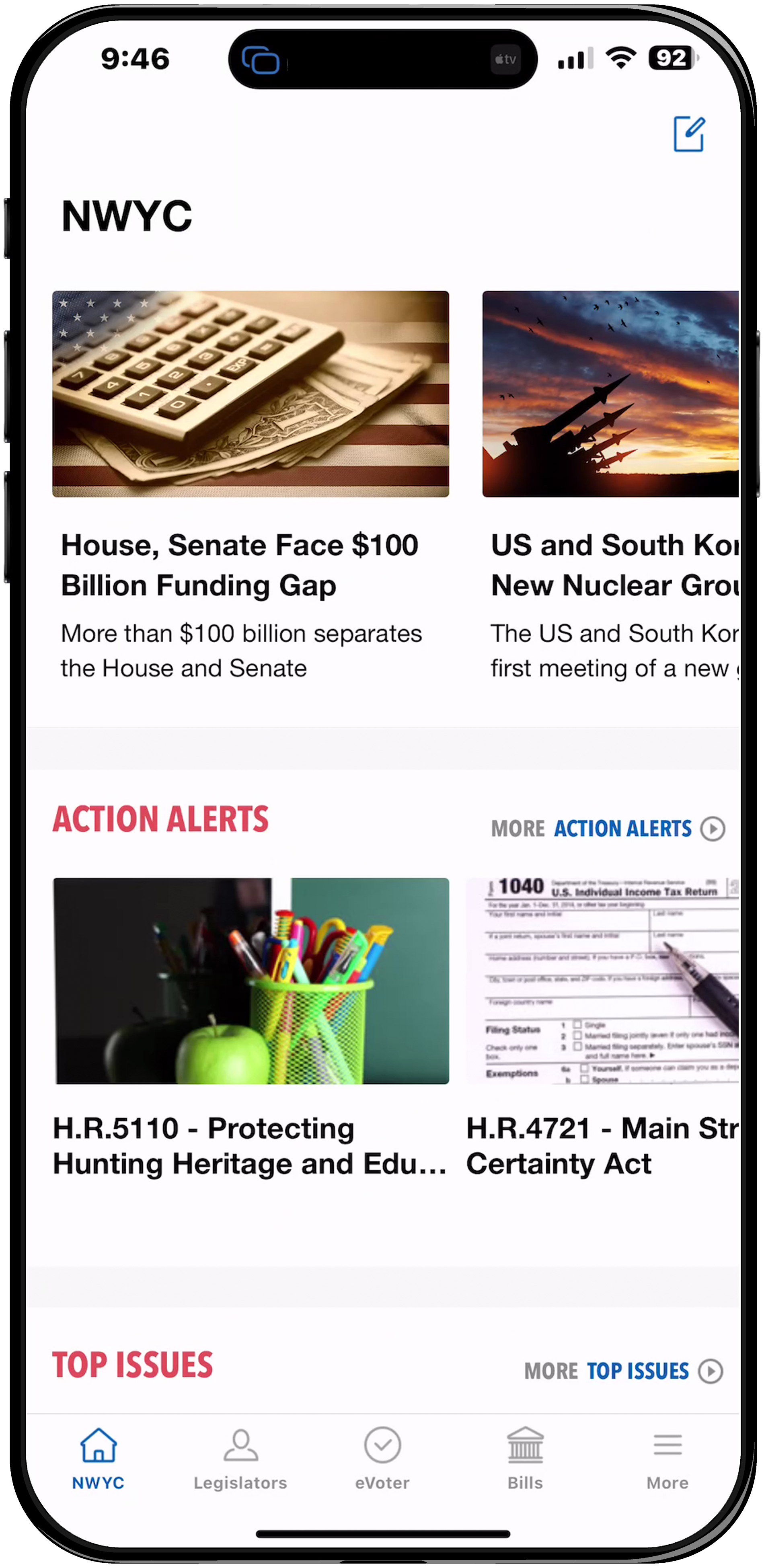 NWYC Mobile App - National Write Your Congressman